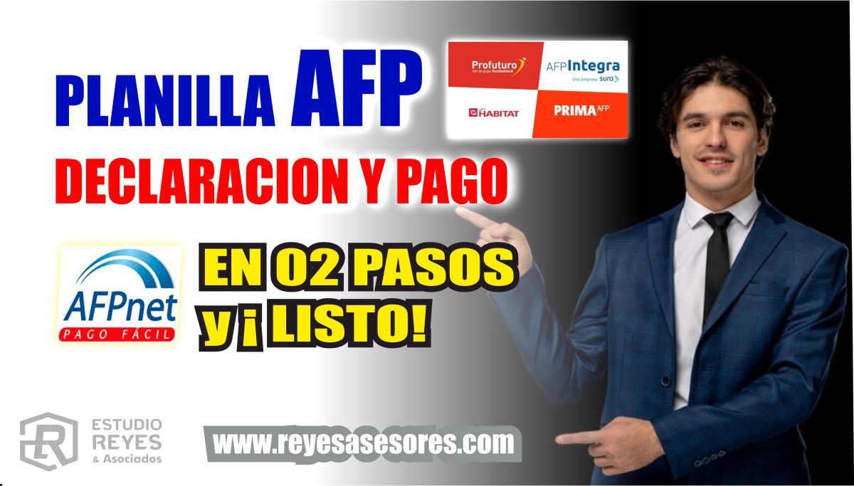 🔵Declarar 𝐏𝐥𝐚𝐧𝐢𝐥𝐥𝐚 𝐀𝐅𝐏 mensual, generar ticket por pagar. – ESTUDIO ...